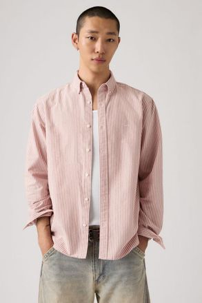 Levi's Authentic Button Down Shirt - Homme - Rose / Waylon Stripe Au Naturel - 2XL