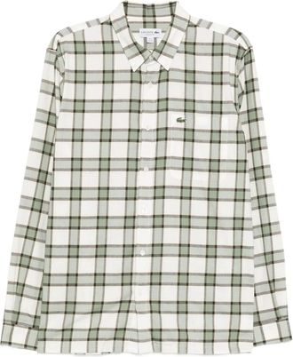 Lacoste Kariertes Hemd - Gr&uuml;n