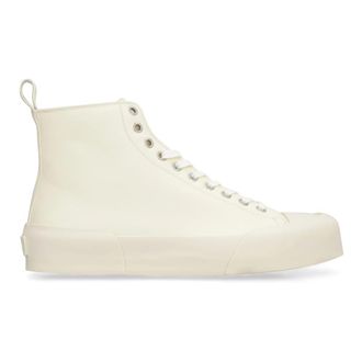 Jil Sander Leder High-Top Sneakers - - Shoes - Damen - Beige - 38 EU
