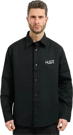 HUGO BOSS Homme, Chemises, Noir, Taille: S Blue Line Oversize Shirt