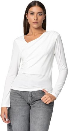 Kocca Femme, Blouses et Chemises, Blanc, Taille: 44 FR Sophistiqu&eacute;e Blouse &agrave; Encolure D&eacute;centr&eacute;e