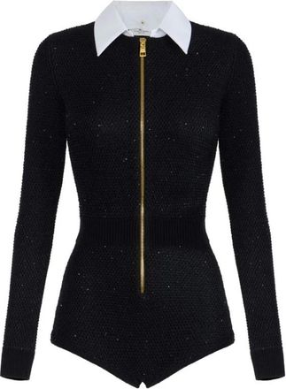 Elisabetta Franchi Damen, Jumpsuits & Playsuits, Schwarzk, MGröße