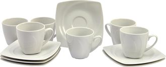 Van Well 6er Set Kaffeetasse mit Untertasse Celebration