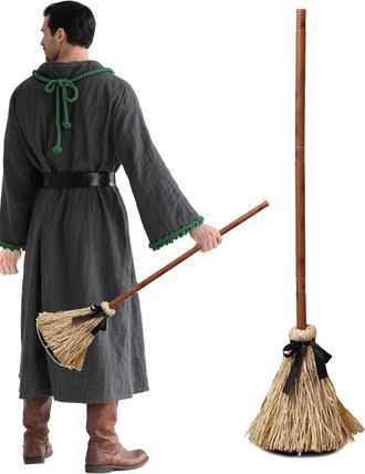 Generic Bristle Hexe - Fluant, gruselig, glatt, B&uuml;rste, Stock, Halloween, Dekoration, B&uuml;rsten mit harten Borsten, Beleuchtung | Eigenschaft mit Soundeffekt, D