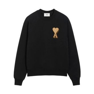 Ami Homme, Sweatshirts et sweats &agrave; capuche, Noir, Taille: XS Boxy SweaT-shirt