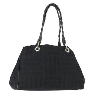 Ferragamo Pre-owned Canvas Schultertasche - - Pre-owned - Damen - Schwarzk - ONE SIZE