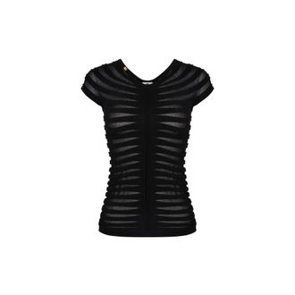 Elisabetta Franchi Damen, Blusen & Hemden, Schwarzk, SGr&ouml;&szlig;e