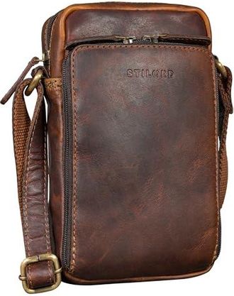 STILORD Luigi Petite Sacoche Homme Bandouliere Cuir Sacs &agrave; Main pour Smartphone jusqu&agrave; 6,5 Pouces Petit Sac Port&eacute; Epaule Pochette Homme Cuir V&eacute;ritable, Couleu