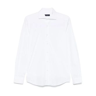 Fay Wei&szlig;es Regular Fit Hemd Popeline Baumwolle - - Shirts - Herren - Wei&szlig; - 3XL