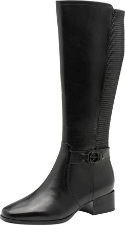 Tamaris Comfort Damen Stiefel Kleiner Absatz Elegant, Schwarz (Black), 36 EU