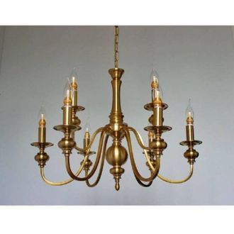 Trade Shop Lustre De Plafond Design Classique 8 Bras Effet Laiton Vintage 6097 A32