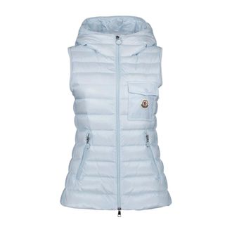 Moncler Femme, Vestes, Bleu, Taille: 38 FR Veste sans manches Glygos