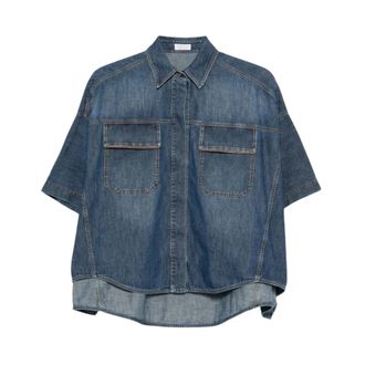 Brunello Cucinelli Denim Shirt - - Blouses & Shirts - Damen - Blau - M