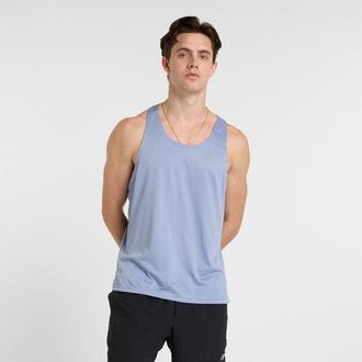 New Balance Homme Sport Essential Tank en Bleu, Poly Knit, Taille XL