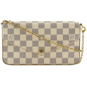 Louis Vuitton Pre-owned Pochette Felicie Damier Azur Umh&auml;ngetasche - - Pre-owned - Damen - Wei&szlig; - ONE SIZE