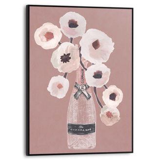 Reinders Gerahmtes Bild, Champagne, Wohnzimmer, Bilder, Wanddeko, Room Decor, MDF, Braun, 40 x 30cm