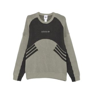 adidas Munich 93 Grobstrick-Sweatshirt mit Rundhalsausschnitt - - Sport - Herren - Gr&uuml;n - M