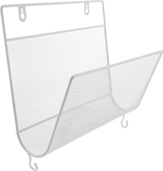 Soimiss Metall Wandregal Zeitschriftenhalter Wandmontage Büro Hängend Großes Fassungsvermögen Ordentliches Wandregal Für Bücher Magazine Akten Organizer Wohnz