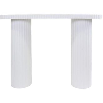 Mobili Rebecca Table Console Mobili Rebecca Sequoia 75,5x100x30 cm MDF Blanc Moderne