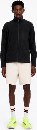 Arket ACTIVE Fleecejacke Mit Gittermuster -Schwarz