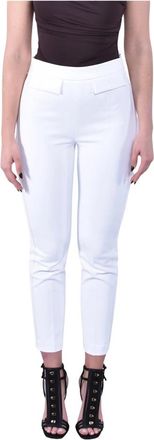 Elisabetta Franchi Femme, Pantalons, Blanc, Taille: 40 FR Pantalons