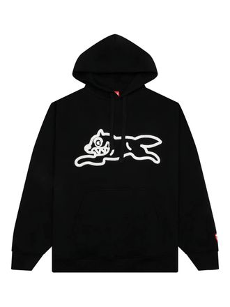 Icecream Hoodie mit Sauce Running Dog-Print - Schwarz