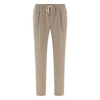 Boggi Milano Homme, Pantalons, Beige, Taille: S City Linen Pantalons
