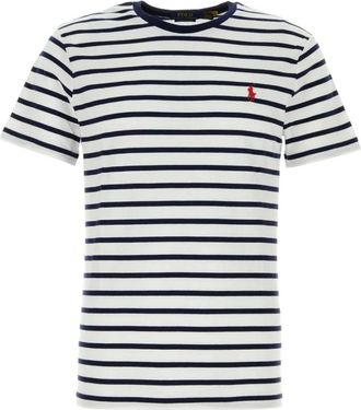 Polo Ralph Lauren Homme, Tops, Multicolore, Taille: S T-shirt ray&eacute; en coton