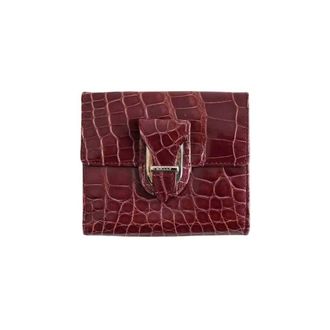 Bally Portefeuille en cuir bordeaux