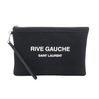 Saint Laurent Pre-owned Canvas Clutch - - Pre-owned - Damen - Schwarzk - ONE SIZE