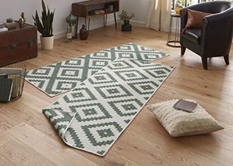 Hanse Home NORTHRUGS Outdoor Teppich Malta-Wendeteppich Wetterfest Modernes Geometrisches Muster Läufer für Balkon Terrasse Garten Wintergarten Wohnzimmerteppich