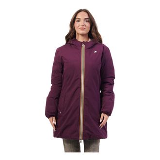 K-Way Lila Reversible Dreiviertel-Mantel - - Coats - Damen - Lila - XL