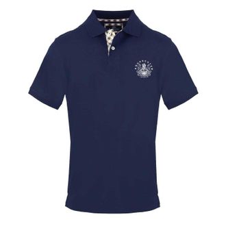 Aquascutum Poloshirt f&uuml;r Herren, Mit Kragen, Baumwolle, kurz&auml;rmlig (Marine)