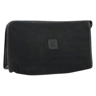 Fendi Pochette en toile Pre-owned - Femme - Pre-owned - Noir - Taille: ONE Size