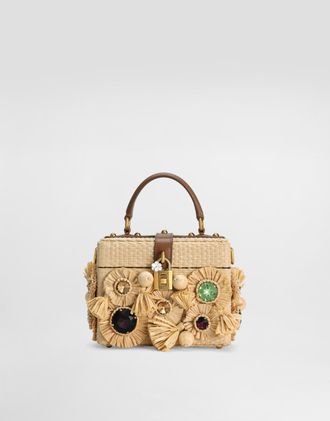 Dolce & Gabbana Geh&auml;kelte Henkeltasche Dolce Box Mit Stickerei - Frau Handtaschen Mehrfarbig Onesize