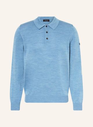 Maerz Maerz Muenchen Strick-Poloshirt blau
