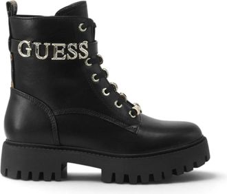 Guess Femme, Chaussures, Noir, Taille: 39 EU Bottes &agrave; lacets