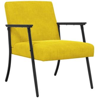 vidaXL Sessel Gelb 59 x 75 x 78 cm Samt vidaXL