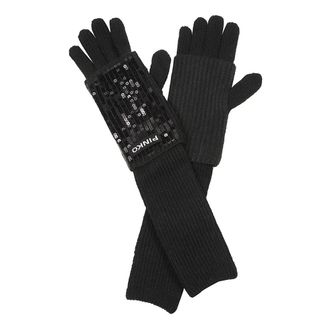 Pinko Gardenia Gloves - - Accessories - Damen - Schwarzk - ONE SIZE