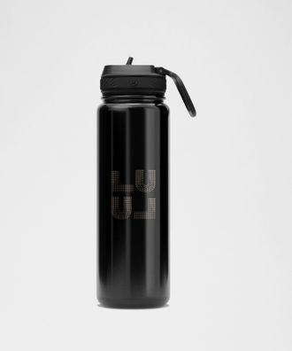 lululemon Bouteille deau Back to Life avec couvercle &agrave; paille 710 ml Strass
