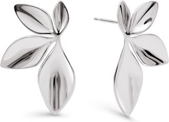 Singularu Camila Ohrringe. Edelstahl mit silberfarbener Beschichtung. Schmuck für Damen