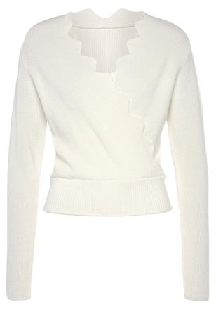 Lascana Damen Strickpullover modische Wellenkante, lange &Auml;rmel, softe Qualit&auml;t, durch einen figurumschmeichelnden Schnitt ist Ihnen ein angenehmes Tragegef&uuml;hl