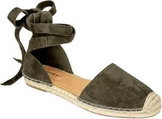 Generic Espadrilles &agrave; plateforme compens&eacute;e pour femme - Sandales en lin - Sandales compens&eacute;es ferm&eacute;es - Chaussures &agrave; plateforme - Espadrilles - Mules dos nu -