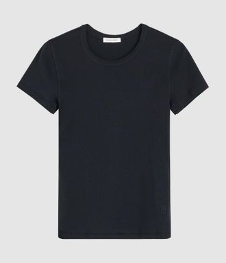 By Malene Birger T-Shirt Alicia Flat Black