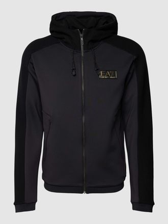 Emporio Armani Sweatjacke mit Label-Patch