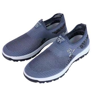 Generic Chaussures dext&eacute;rieur pour hommes &agrave; enfiler : chaussures de course &agrave; semelle souple chaussures de sport l&eacute;g&egrave;res baskets respirantes chaussures de lois
