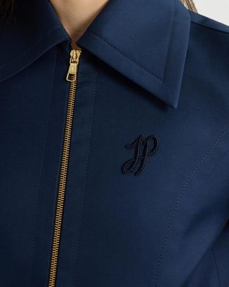 Patou Organic Cotton Twill Jacket - Navy