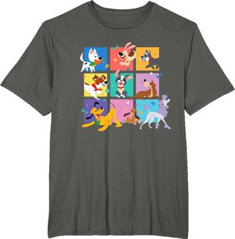 Disney Dogs Pluto and Pals Stylized Animated Pets T-Shirt
