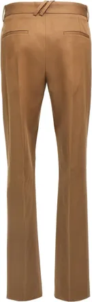 Burberry Straight-Leg Cotton Trousers - Tan