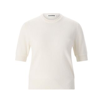 Jil Sander Kurzarmpullover aus Schurwolle